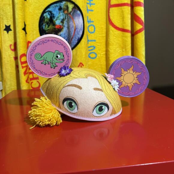 Disney | Other | Disney Tangled Rapunzel Ear Hat With Flowers | Poshmark